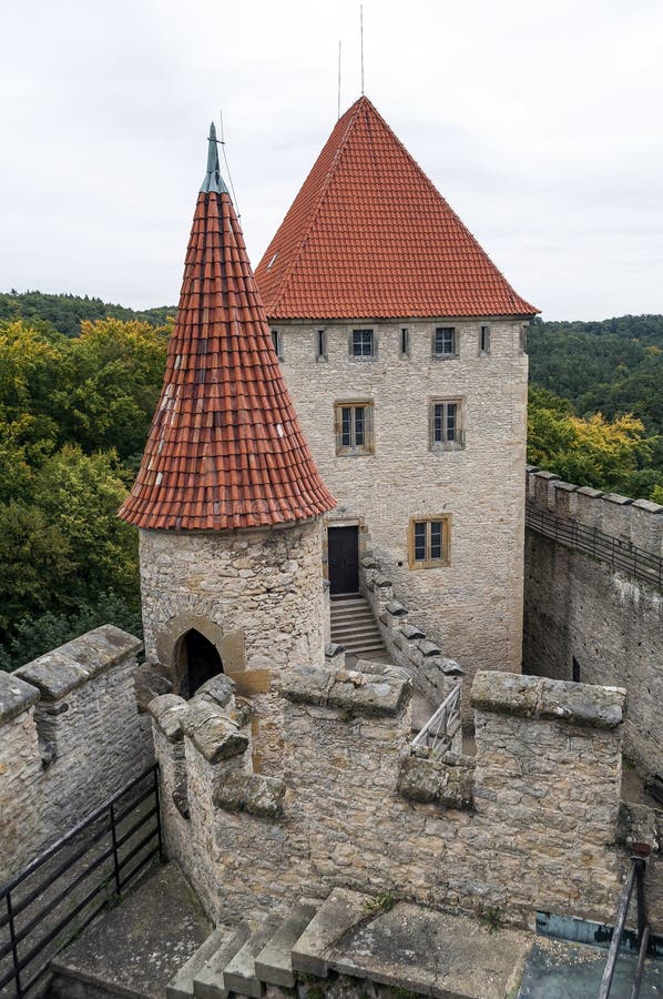 Kokorin castle. stock image. Image of kokorin, tourist - 52850375