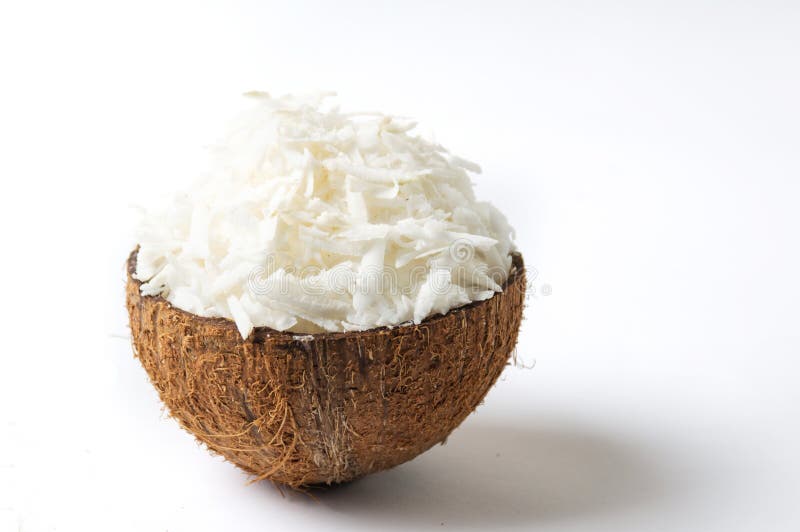 Zerriebene Kokosnuss stockbild. Bild von zerquetscht - 19198743