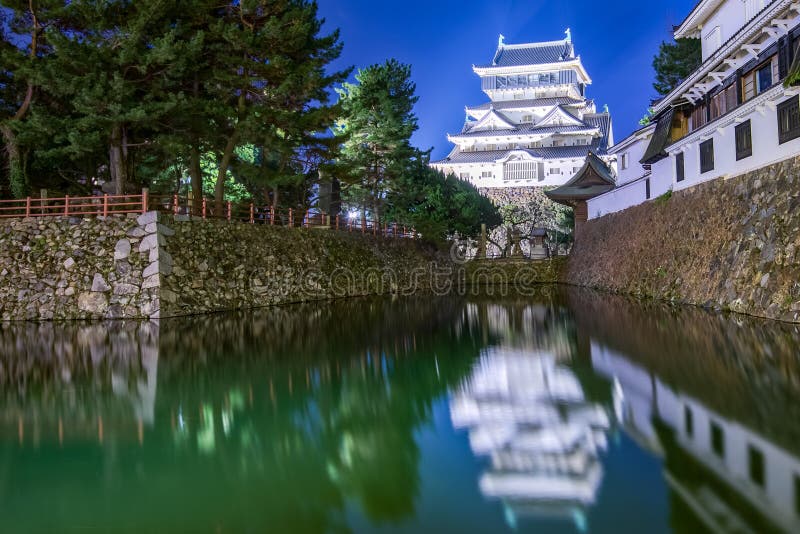 Kokura Castle in Kitakyushu at Night in Kokura, Japan Stock Photo ...