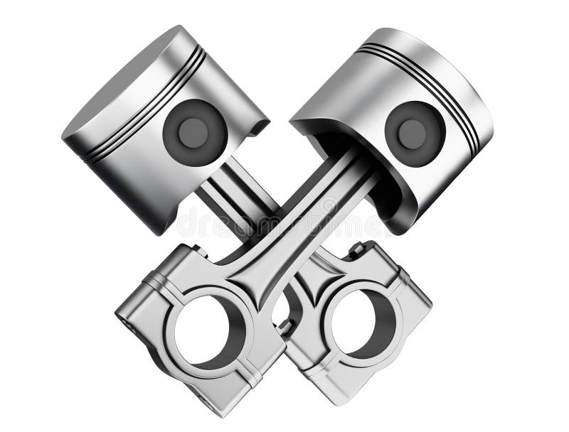 Kolben stock abbildung. Illustration von kraftstoff, gestänge - 13953995