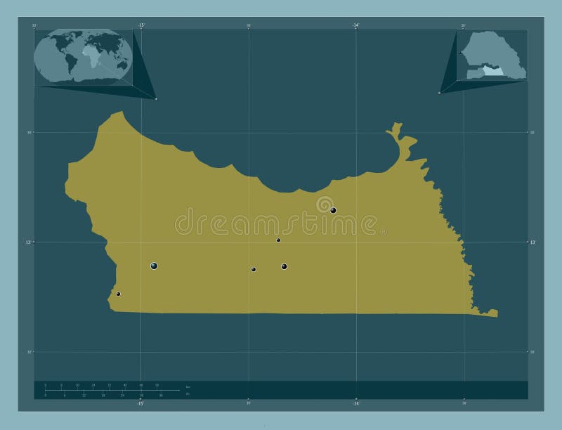 Kolda, Senegal. Solid. Major Cities Stock Illustration - Illustration ...