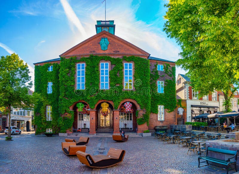 Kolding, Denmark, June 16, 2022: Town Hall in the Center of Kold ...