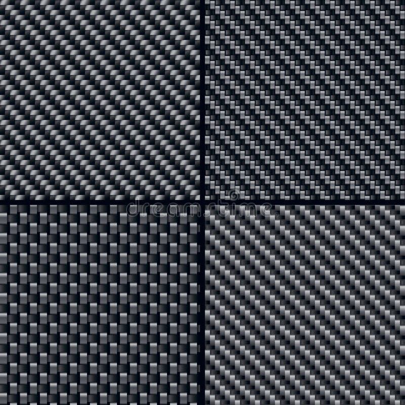 Kolfiber Och Guld- Kurvkromram Industriellt Tema Stock Illustrationer ...