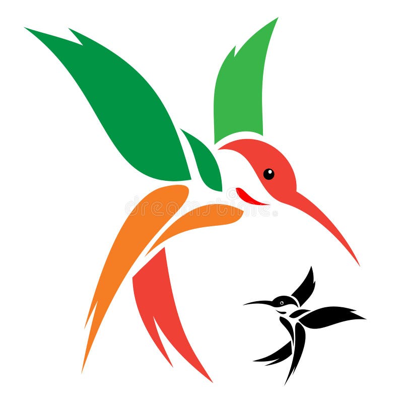 Kolibrie vector illustratie. Illustration of bont, kolibrie - 27182825