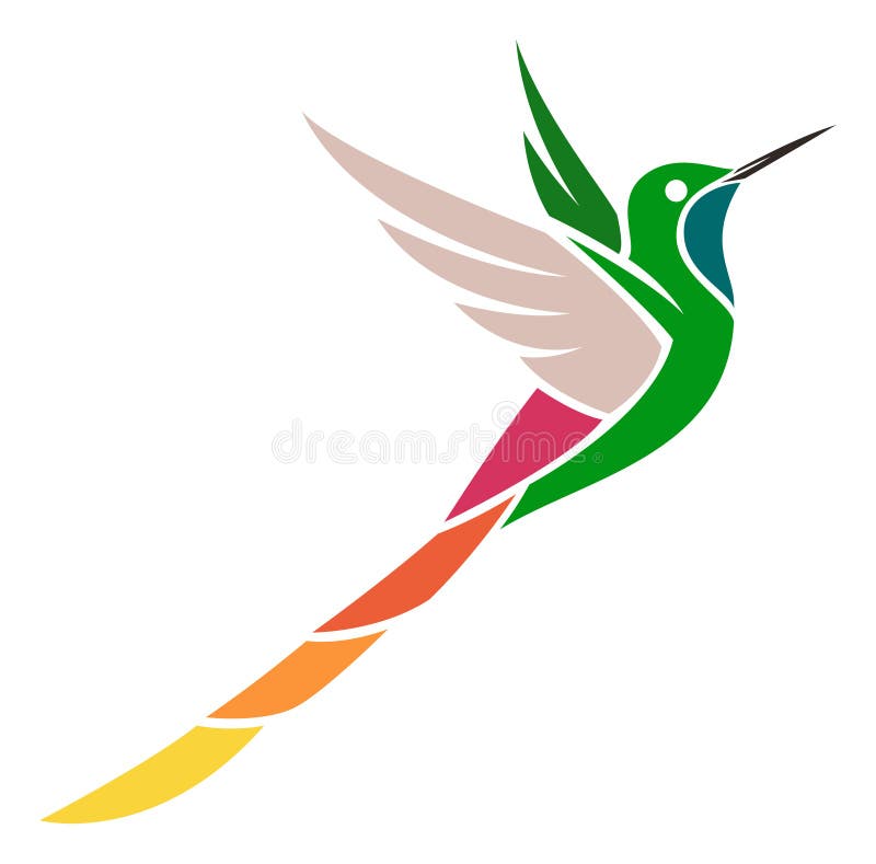 Kolibrie vector illustratie. Illustration of dier, stijl - 32771731