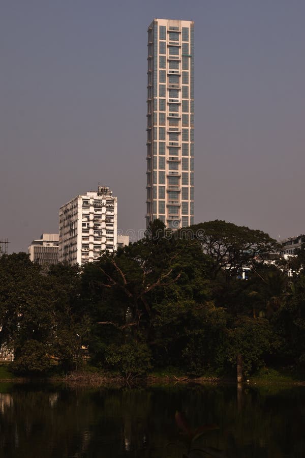 42 Kolkata Tallest Building of Kolkata Stock Image - Image of dusk ...