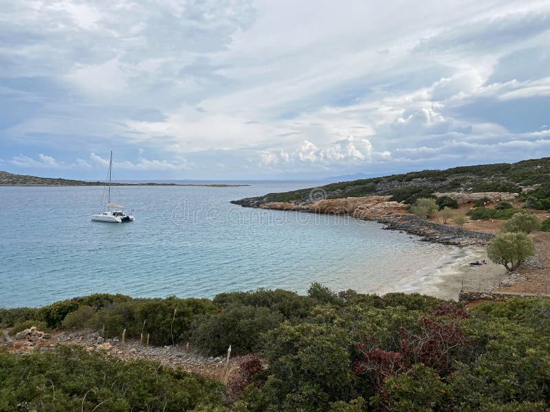 Kolokytha Beach on Crete Island Stock Image - Image of view, greece ...