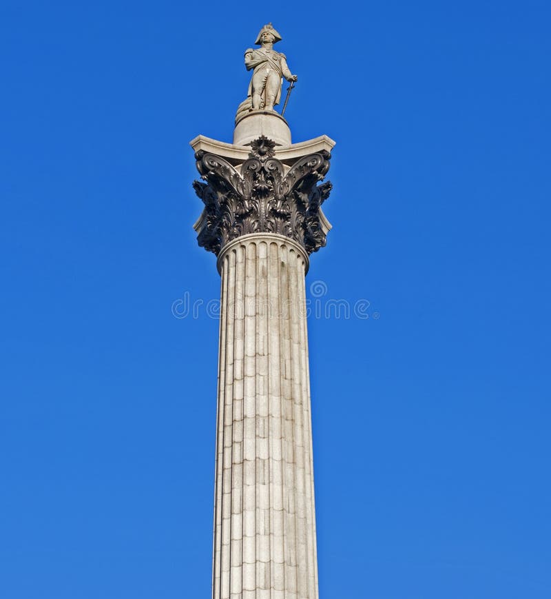 Kolonn london nelson s fotografering för bildbyråer. Bild av napoleon ...