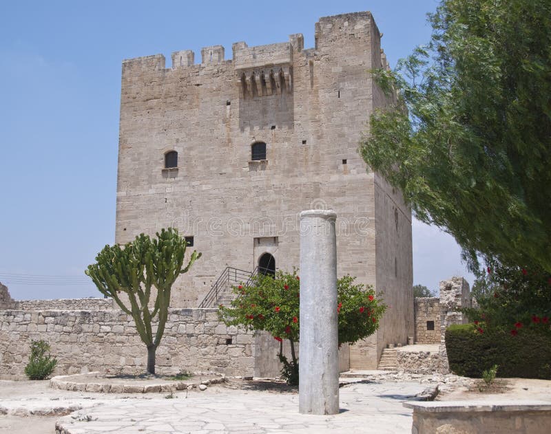 Kolossi Castle, Cyprus stock image. Image of fortress - 11322259