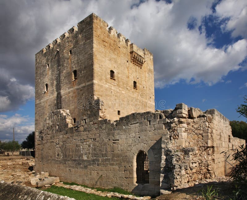 Kolossi Castle Near Limassol. Cyprus Stock Photo - Image of gothic ...