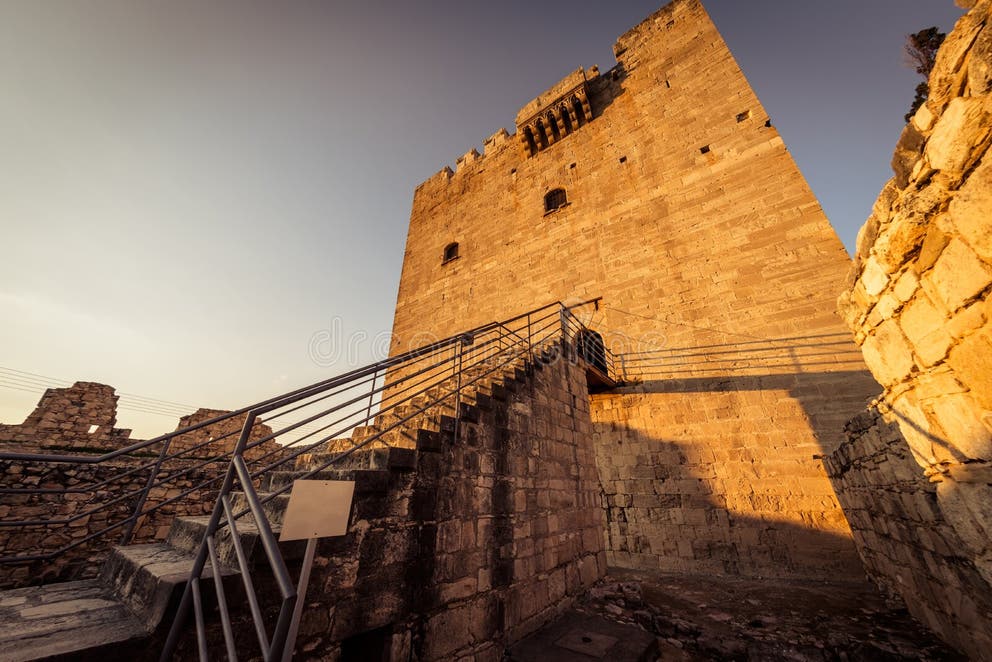 Kolossi, Middeleeuws Kasteel Limassol District Cyprus Stock Foto ...