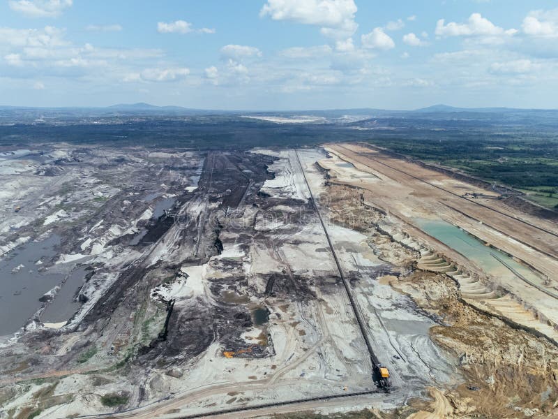 Kolubara Pit on Coal Mining by the Open Way. Lazarevac, Serbia Stock ...