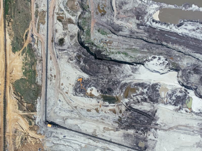 Kolubara Pit on Coal Mining by the Open Way. Lazarevac, Serbia Stock ...