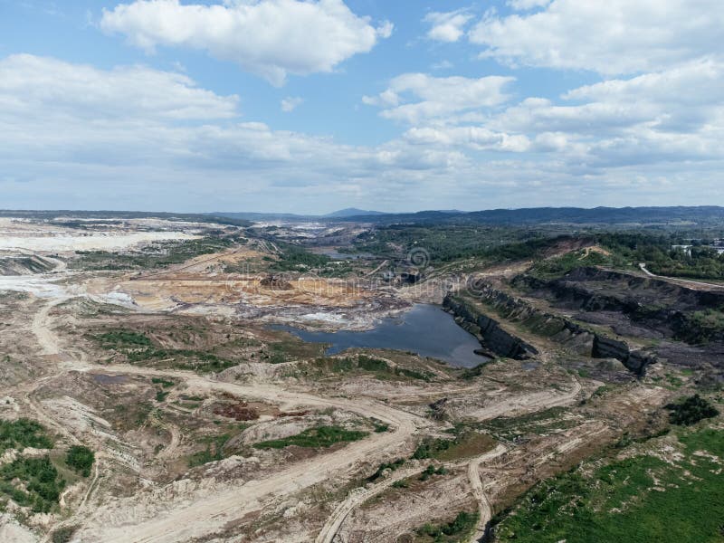 Kolubara Pit on Coal Mining by the Open Way. Lazarevac, Serbia Stock ...