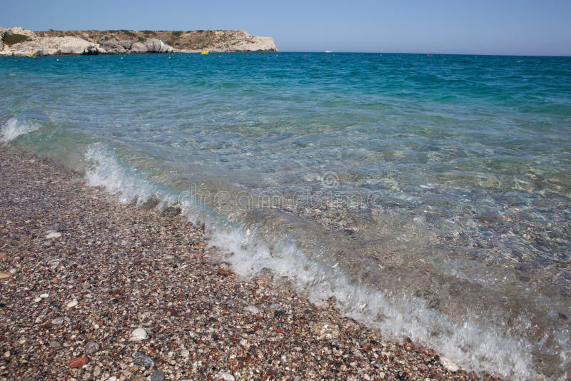 Kolymbia beach, Rhodes stock image. Image of tourism - 75562227