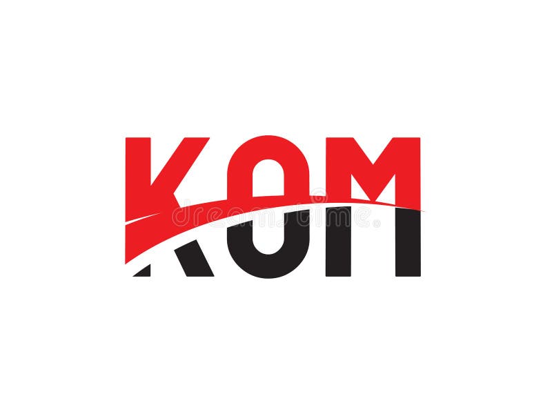 KOM Letter Initial Logo Design Vector Illustration Stock Vector ...