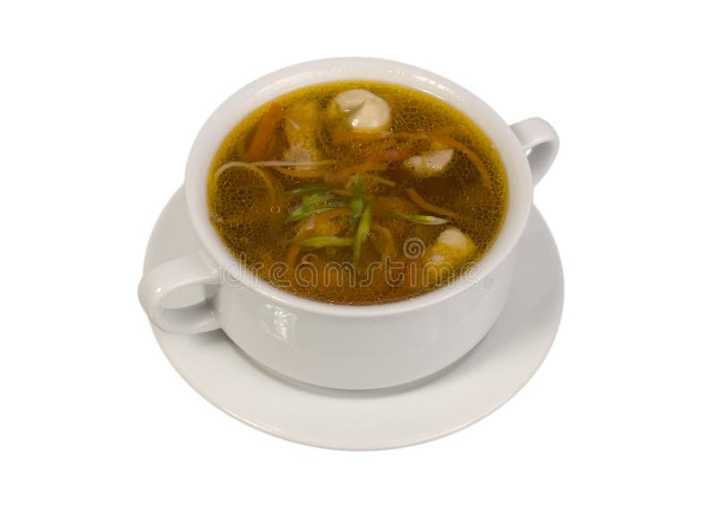 Kom met soep stock foto. Image of gekookt, plaat, versheid - 19097272