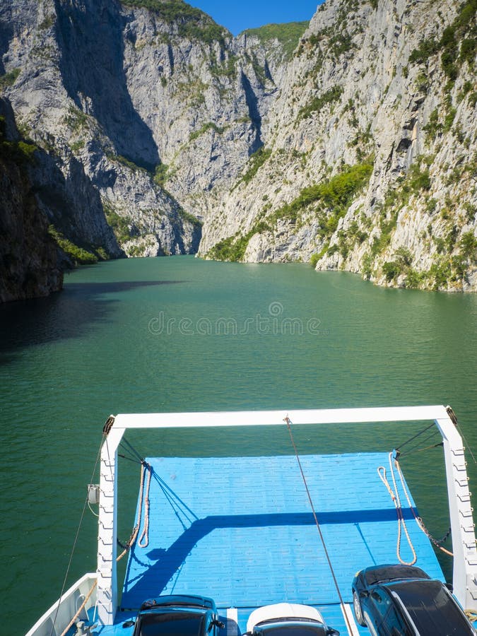 On the Ferry in Koman Lake - Albania Stock Photo - Image of lake, view ...