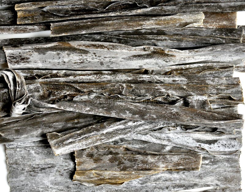 Kombu Algae , Seaweed: Edible Kelp Stock Photo - Image of cooking ...