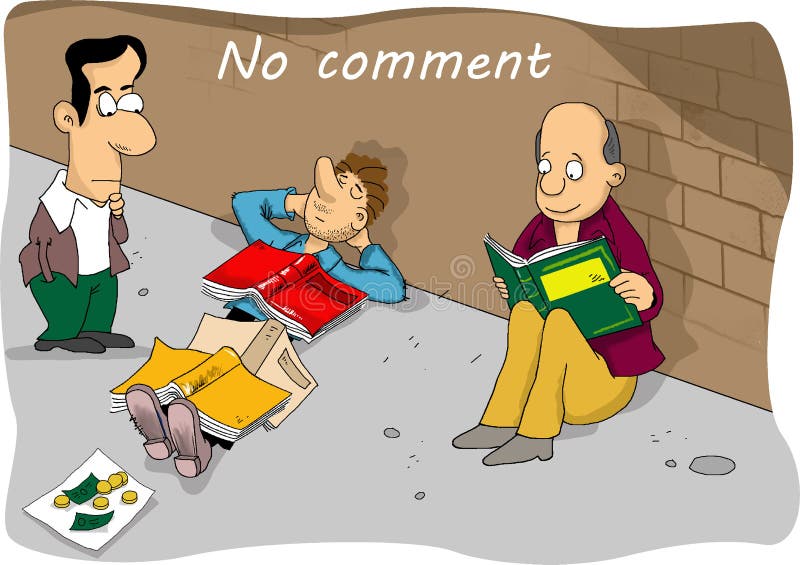 Kein Kommentar stock abbildung. Illustration von gläser - 71849078