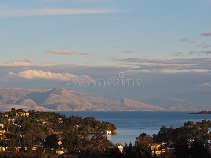 Kommeno Bay on Corfu stock photo. Image of corfu, beige - 40372230