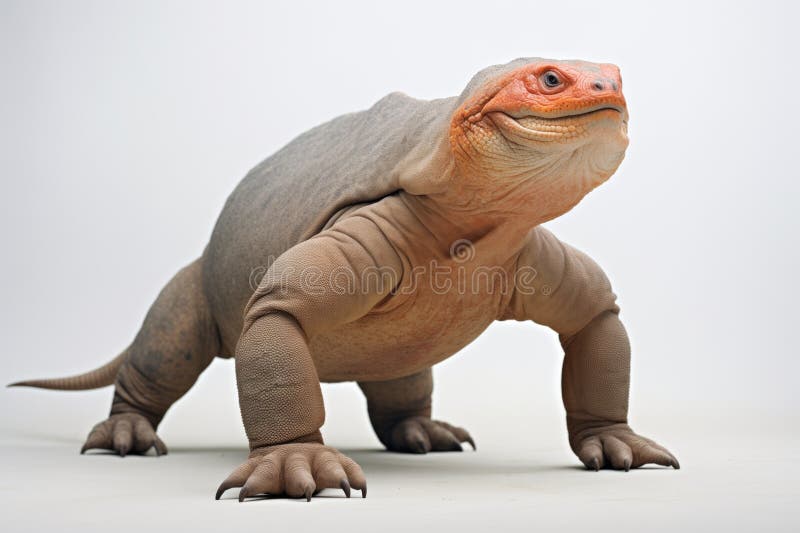 Komodo Dragon in a Defensive Stance Stock Photo - Image of indonesian ...