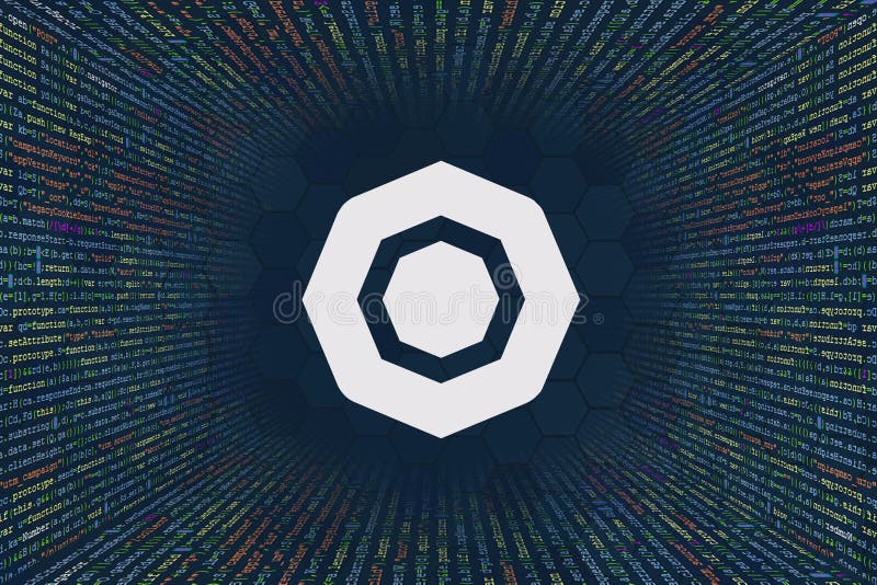 Komodo Kmd Cryptocurrency Symbol A Tunnel From A Computer Program Code Programmer Strings Of