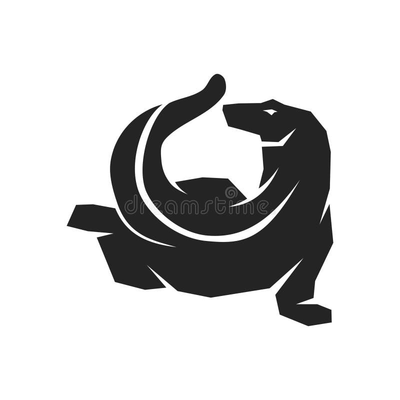 Komodo Logo Template Isolated. Brand Identity. Icon Abstract Vector ...