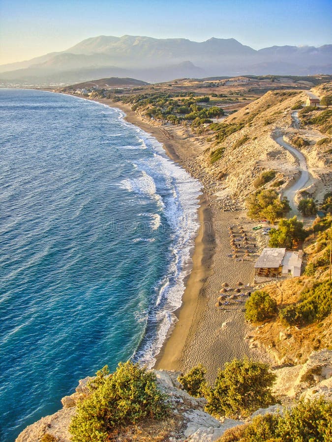 Komos beach Crete stock photo. Image of summer, nature - 245832810