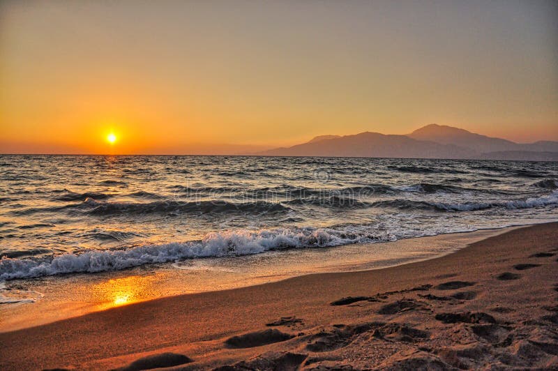 Komos beach Crete stock image. Image of holiday, tourism - 245833175