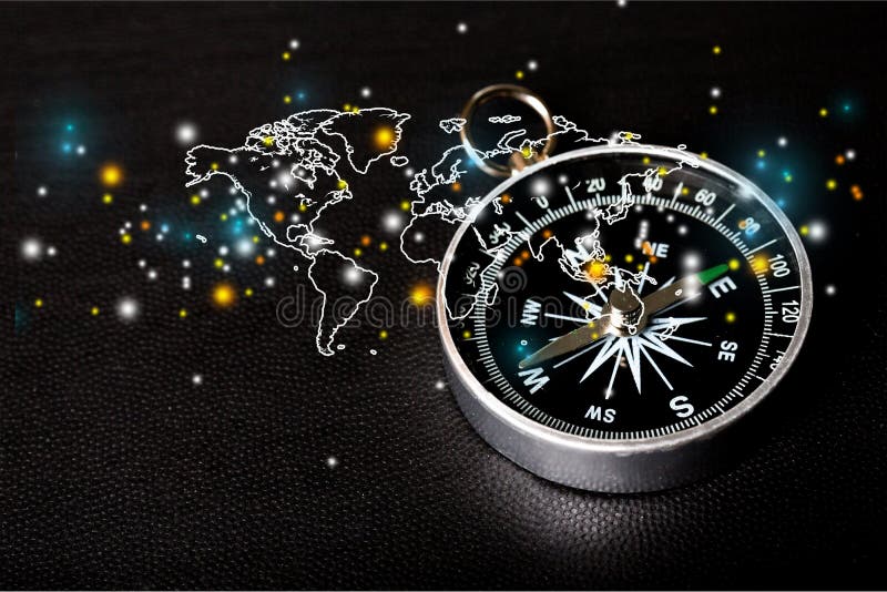 Kompas obraz stock. Obraz złożonej z żegluje, przewdonik - 115313723