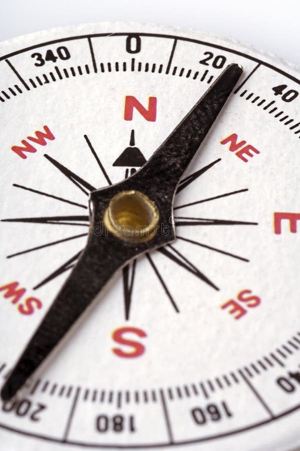 Kompas stock afbeelding. Image of hulpmiddel, noord, wandeling - 1532141