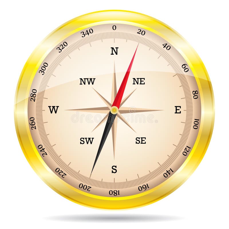 Kompas vector illustratie. Illustration of nearsighted - 18473001