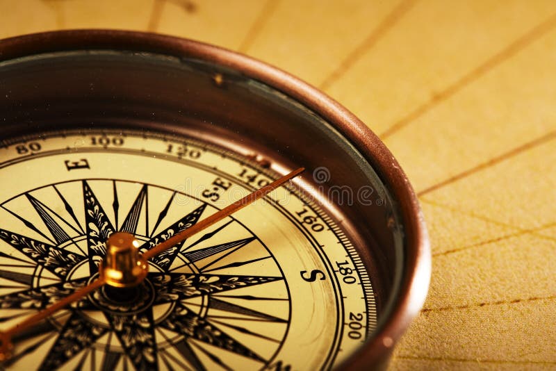 Kompas stock afbeelding. Image of verloren, lokaliseren - 2770575