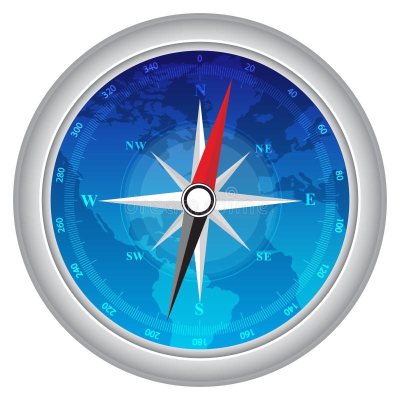 Kompas vector illustratie. Illustration of ontwerp, richtingen - 36399998