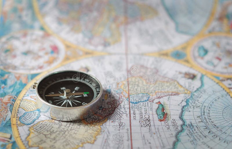Kompas stock foto. Image of navigeren, zuiden, westen - 6595006