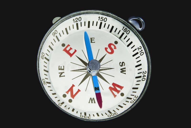 Kompas stock afbeelding. Image of richting, gids, studio - 7484845