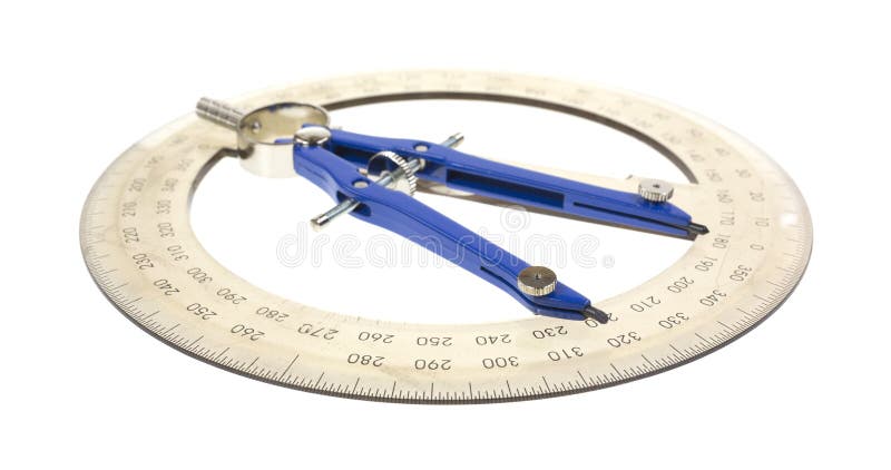 Kompas op gradenboog stock afbeelding. Image of kompas - 27132713