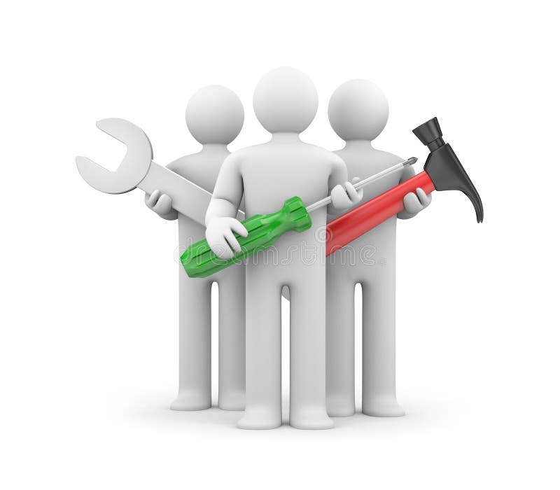 Kompetent arbetare stock illustrationer. Illustration av tekniker ...