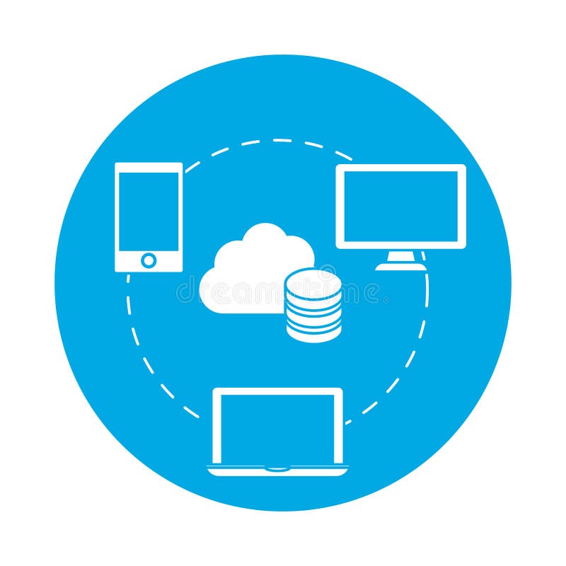 Komplette Web-Hosting-Ikone Des Symbols Stock Abbildung - Illustration ...