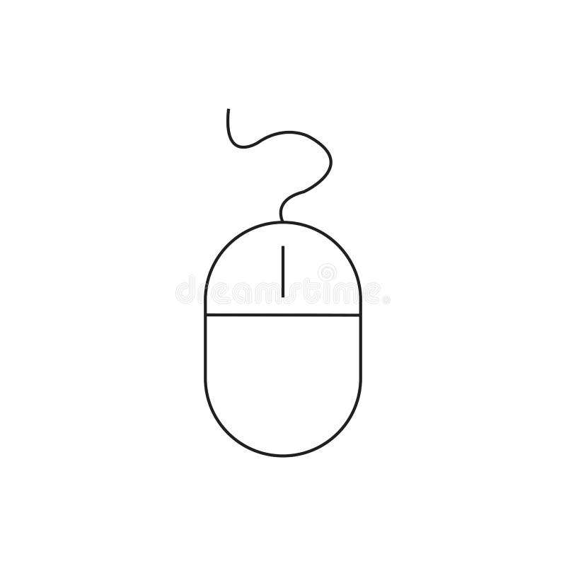 Komputer mouse logo stock vector. Illustration of symbol - 196373141