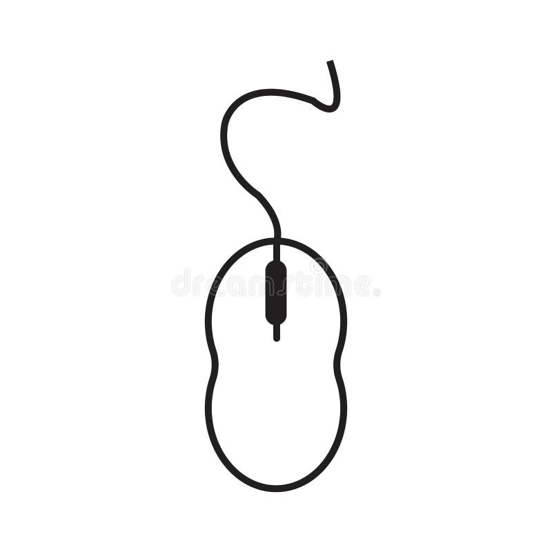 Komputer mouse logo stock vector. Illustration of technology - 196373149