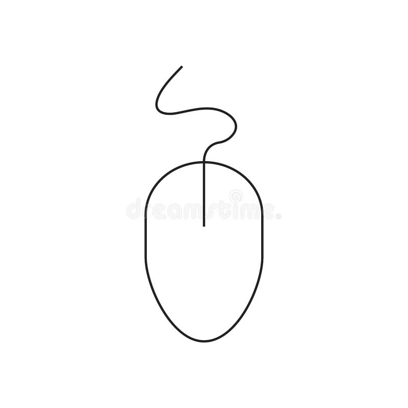 Komputer mouse logo stock vector. Illustration of symbol - 196373141