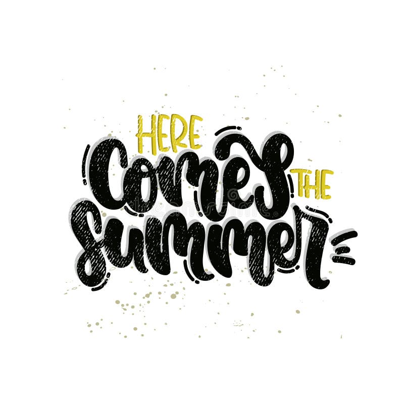 Komt hier de Zomer vector illustratie. Illustration of uitnodiging ... Komt hier de Zomer vector illustratie. Illustration of uitnodiging ...