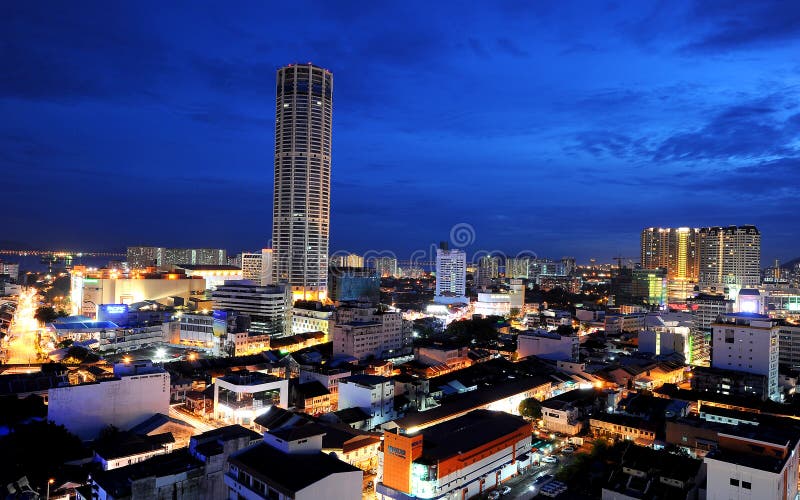 Komtar塔 编辑类库存照片. 图片 包括有 聚会所, 布琼布拉, 地标, 乔治城, 黄昏, 马来西亚 - 34437063