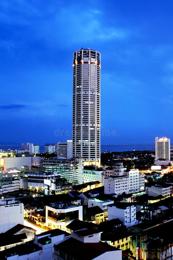 Menara Komtar Complex in Penang Editorial Stock Photo - Image of asia ...