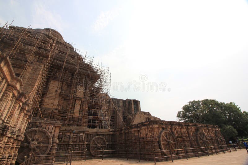 Konark Sun Temple View from Outside Complex Stock Image - Image of ...