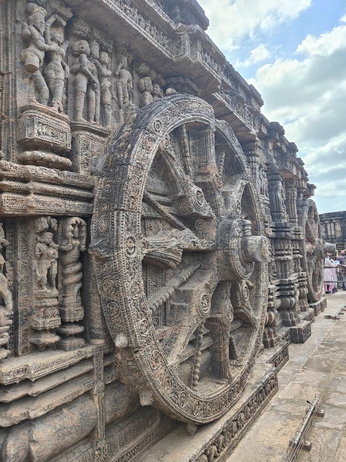 Konark Sun Temple Wheel of Times Stock Photo - Image of temple, wheel ...