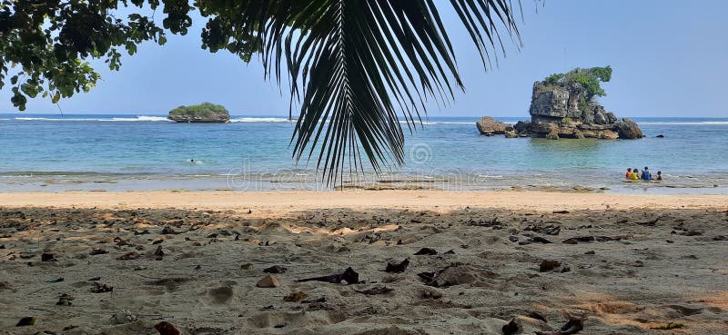 Kondang Merak Beach stock photo. Image of trip, beautiful - 200783086