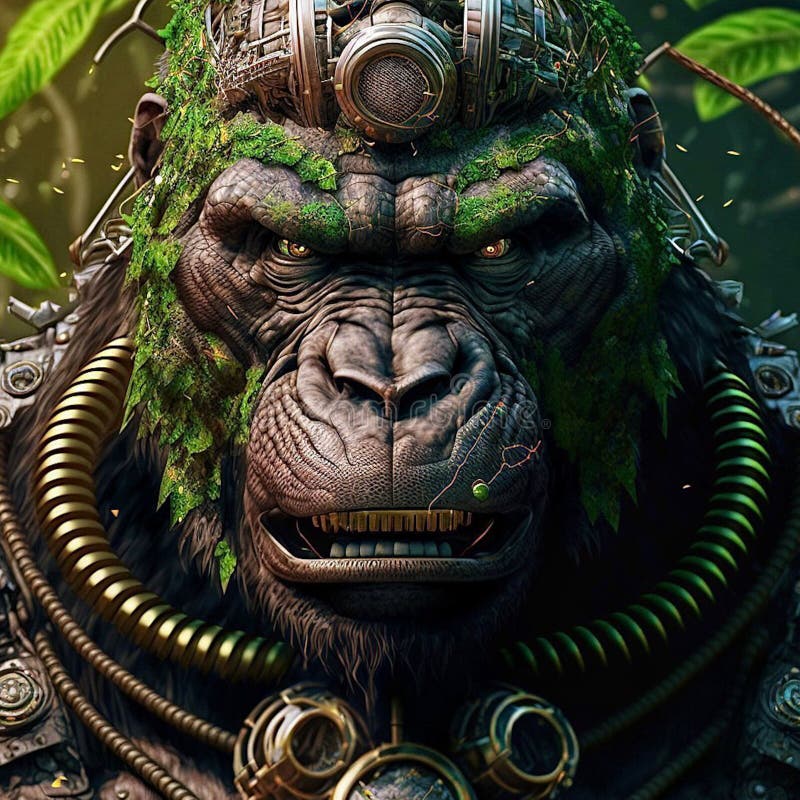 Kong with armor stock illustration. Illustration of mythology - 270894848